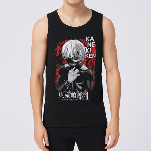 Tokyo Ghoul Kaneki Ken Men’s Tank Vest | Rebel Yell Online