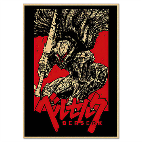 Berserk Guts Poster – 24 x 36 Inches | Rebel Yell Online