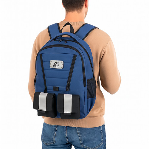 Naruto Konoha Shinobi Blue Backpack | Rebel Yell Online