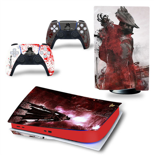 Bloodborne Hunter PS5 Vinyl Console Sticker Set | Rebel Yell Online