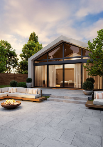 Natural Sandstone Paver Slab | Techo Bloc | TLC Supply, Inc. Hardscape ...