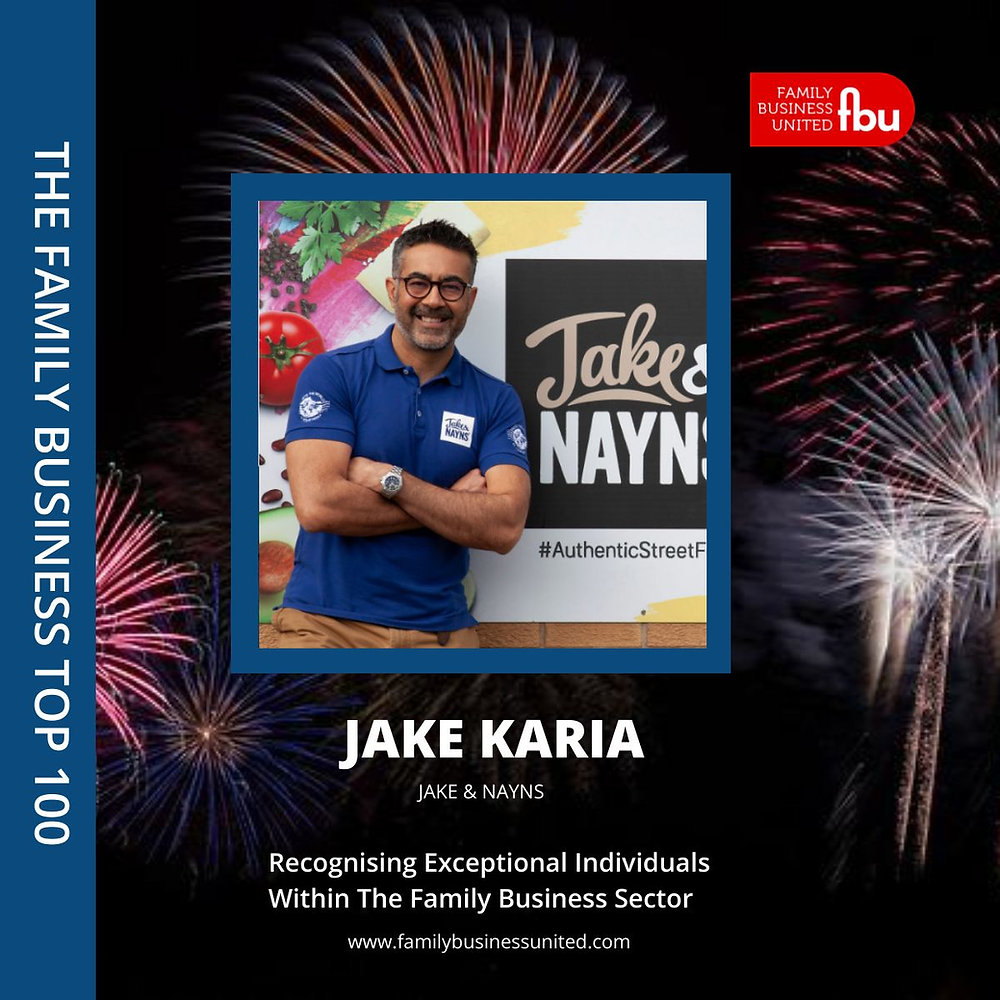 Family Business Top 100 Recognition For Jake Karia