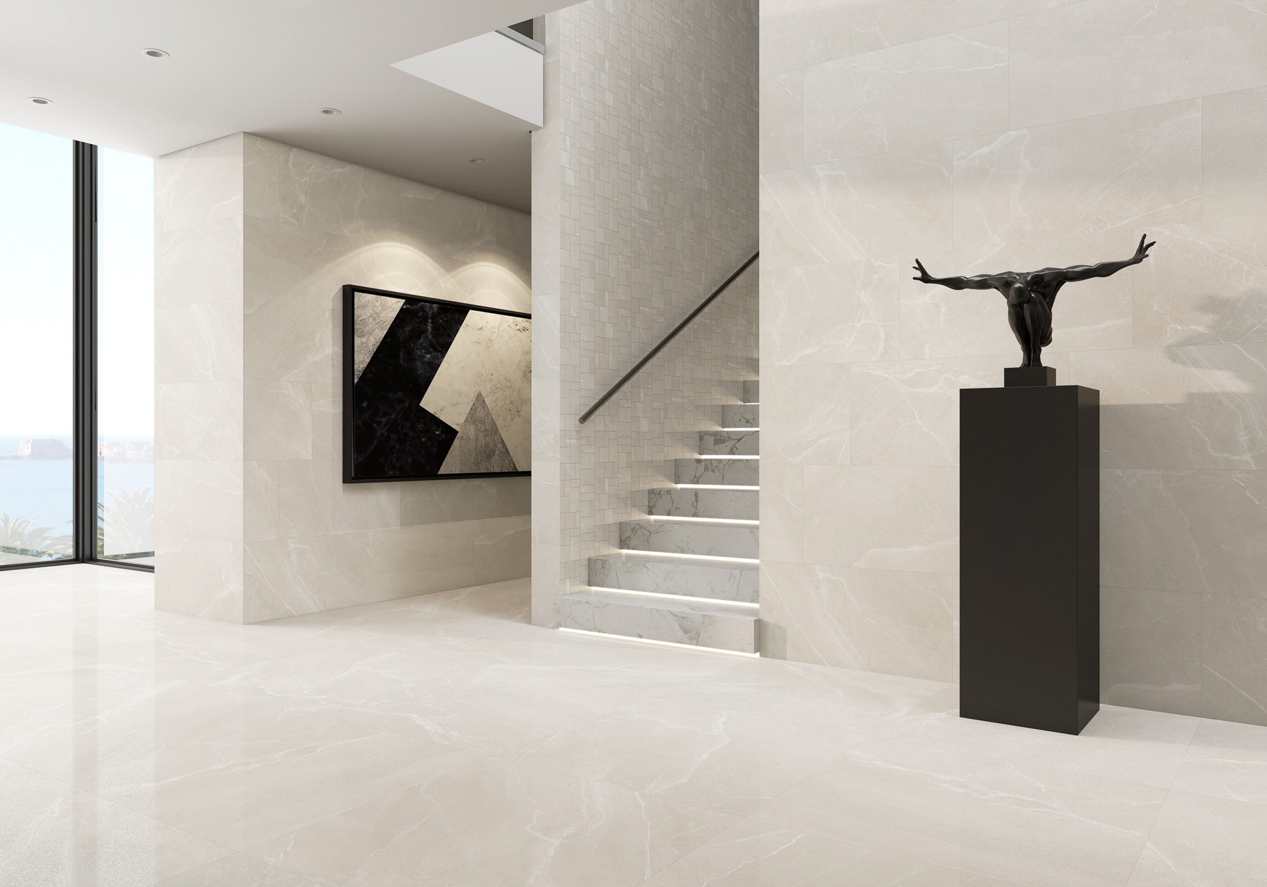 Crema Porcelain | Polished & Matte Tiles | Mirrella