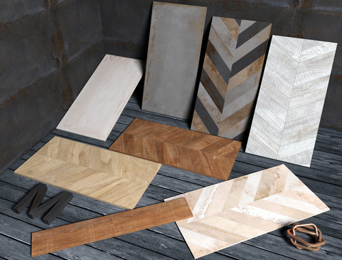 Chevron Porcelain Tiles | Sample | Mirrella