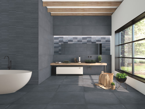 Cromat Cement Look Porcelain and Ceramic Tile Collection | mirrella