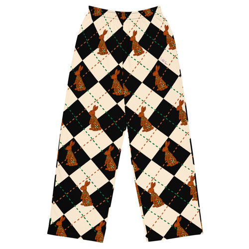 "V2 Porcelain Rabbit" wide-leg pants | Posh Heat