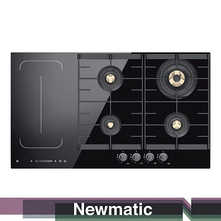 PM932FC-PRO Built-in Gas and Induction Cooktop | Newmatic Uganda