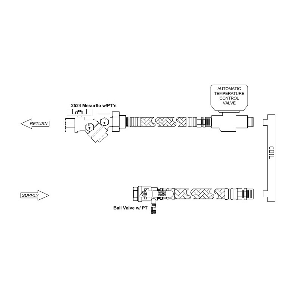 3/4 in., 1 in., 1-1/4 in., 1-1/2 in. Automatic Balancing Valve Hose Kit ...