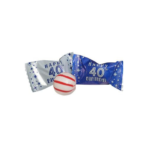 40th Birthday Themed Peppermints 100 Count Wrapped - Mint Candy ...
