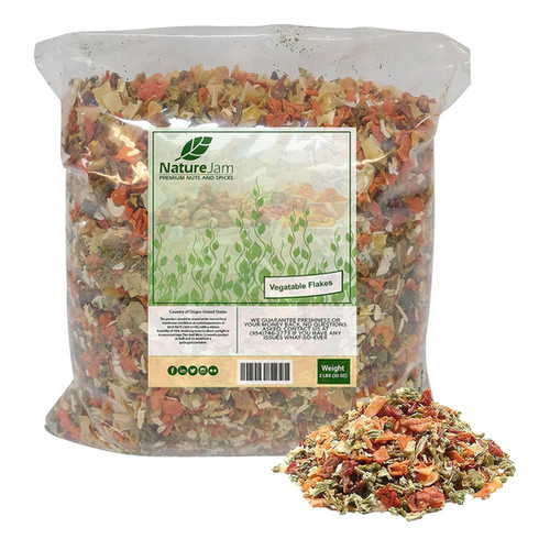 Dehydrated Vegetable Flakes (2 Pounds) | Naturejamusa.com