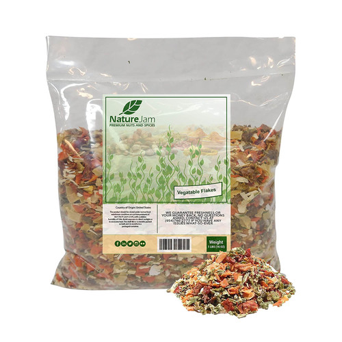 Dehydrated vegetable flakes 1 Pound | Naturejamusa.com