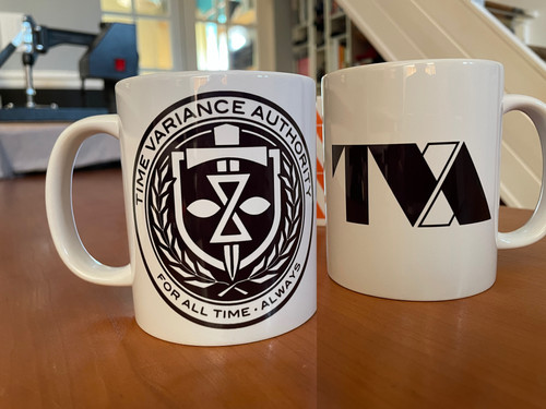 TVA Time Variance Authority Emblem Loki Mug - Coffee Cup | Rev-Level