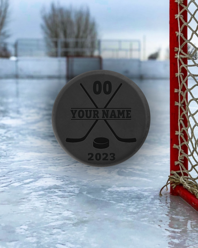 Engraved Hockey Puck | Custom Print Shop