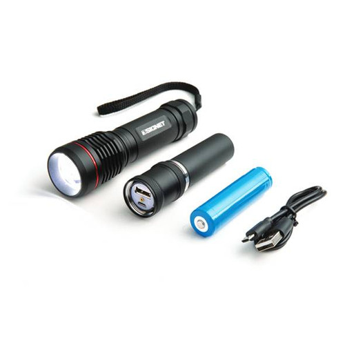 פנס אלומיניום 400 עד 700 לומן טעינת USB עם מגנט SIGNET | Mtools | רוטנברג