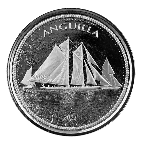 2021 - Anguilla - 1oz. - EC8 Round | Aspire Silver Co.