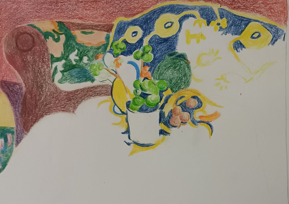 Lovely to be indoors drawing with Thursday's group...