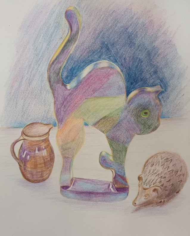 Lovely work from Thursday's group in the 'Siblings' still-life project.