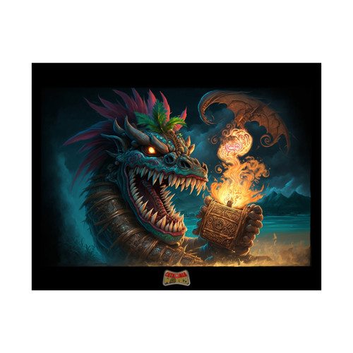 Tiki Monster Mayhem - "Blazing Beast" Rolled Poster | PistonPoweredPrints