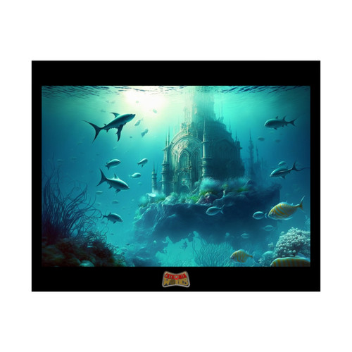 Limitless Cityscapes - "The Sunken Castle" - Rolled Poster ...