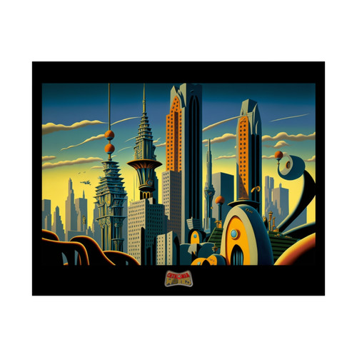 Limitless Cityscapes - "Metropolis of Tomorrow" - Rolled Poster ...