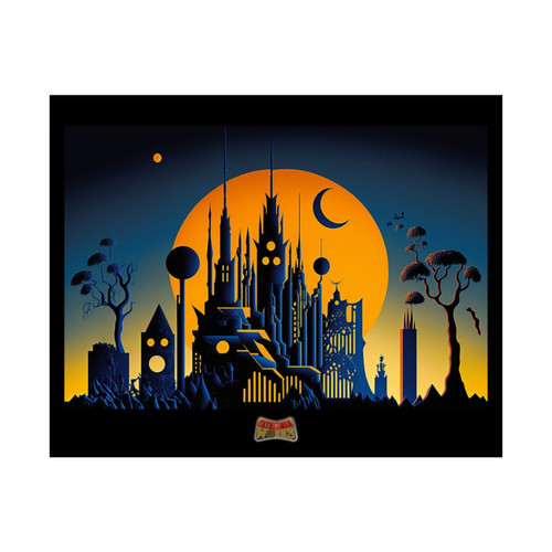 Limitless Cityscapes - "Moonlight Metropolis" - Rolled Poster ...
