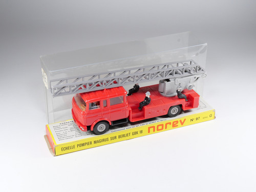 NOREV - 97 - Berliet GBK 18 Echelle Pompier Magirus - En boite | BRICABOCK