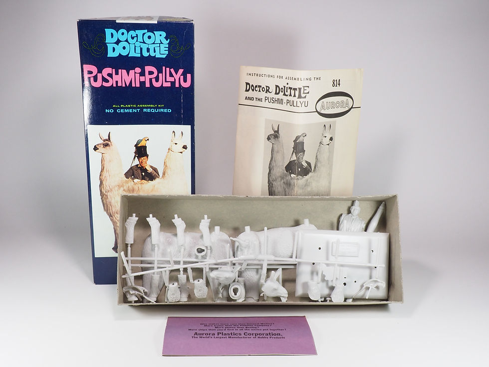 AURORA KITS - 814 - 1968 - DOCTOR DOLITTLE - PUSHMI-PULLYU | BRICABOCK