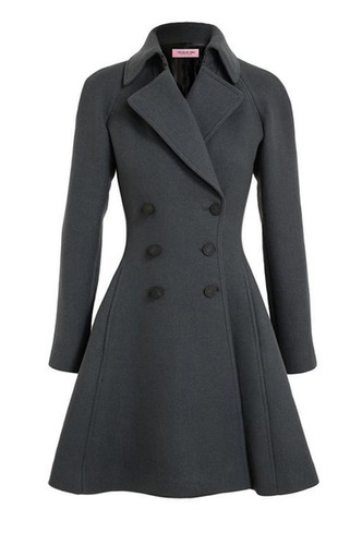 CHARCOAL GREY COACHMAN'S COAT【WCT 1602】 | cecilia-yau