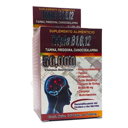 Triple Vitamina B1, B6 y B12-50000 La Fuerza de la Salud | Productos ...
