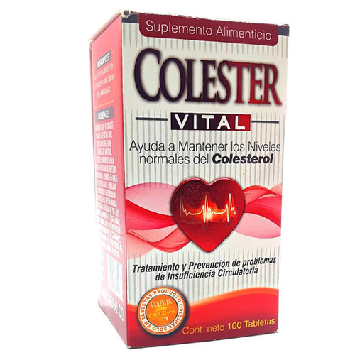 Colester Vital Vida Natural 100 Tabletas para Colesterol | Productos ...