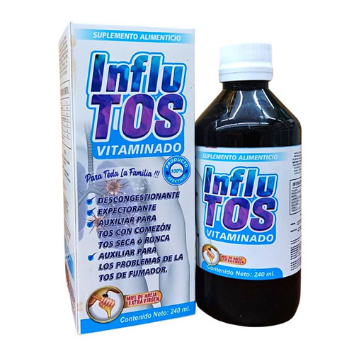 Influ Tos Vitaminado Jarabe Para La Tos 240 ml | Productos Naturistas