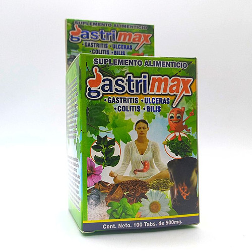 Gastrimax Compuesto Herbal 100 Tabletas La Fuerza de la Salud ...