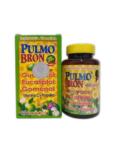 Pulmobron 30 cápsulas | Vías respiratorias, gripes y alergías.