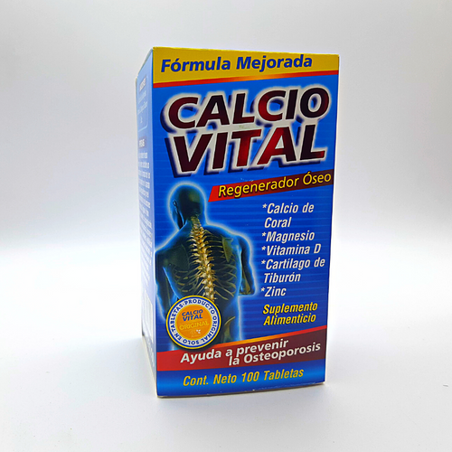 Calcio Vital Vida Natural 100 tabletas | Productos Naturistas