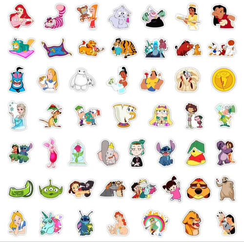 50 pcs Stickers- Disney Characters Lilo and Stitch | The Youngsters
