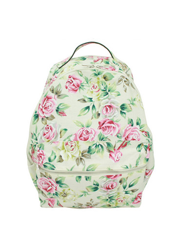 Bagel Flower Red Backpack | biologygenetics