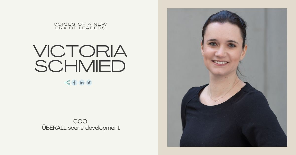 Victoria Schmied as a voice for a new era of leaders