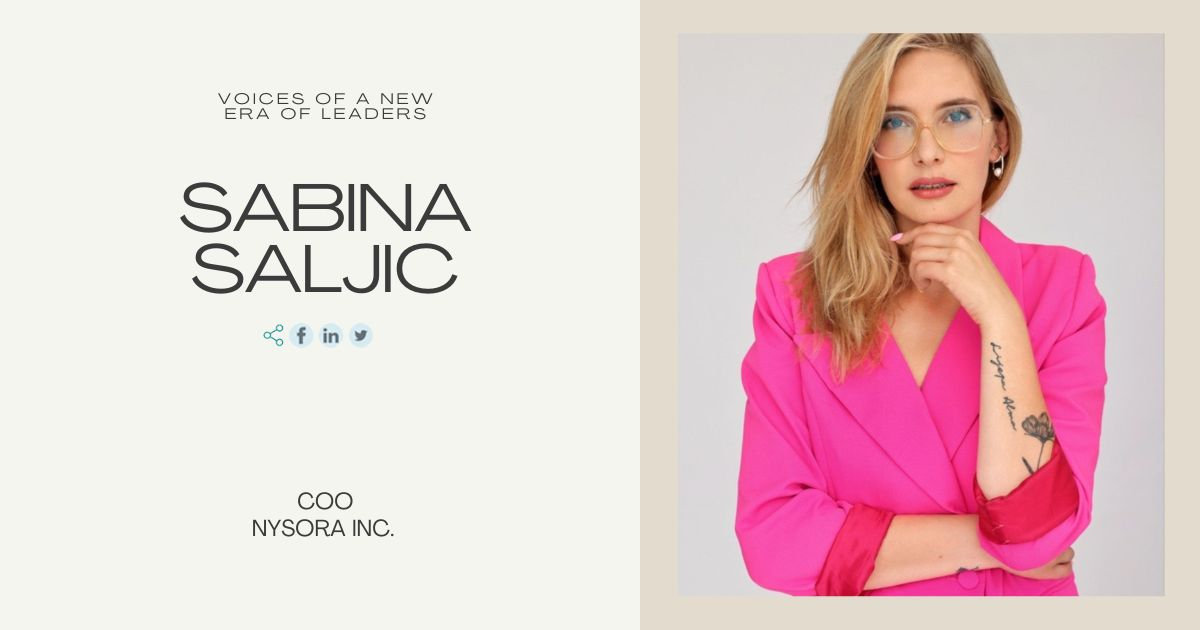 Sabina Saljic as a voice for a new era of leaders