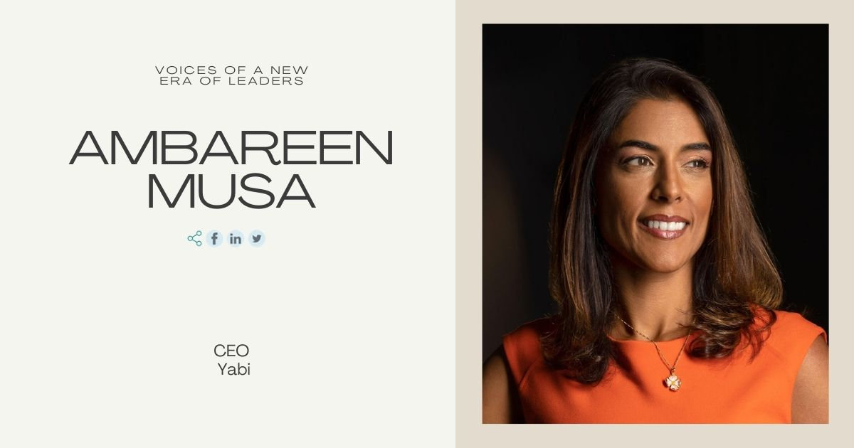 Ambareen Musa as a voice for a new era of leaders