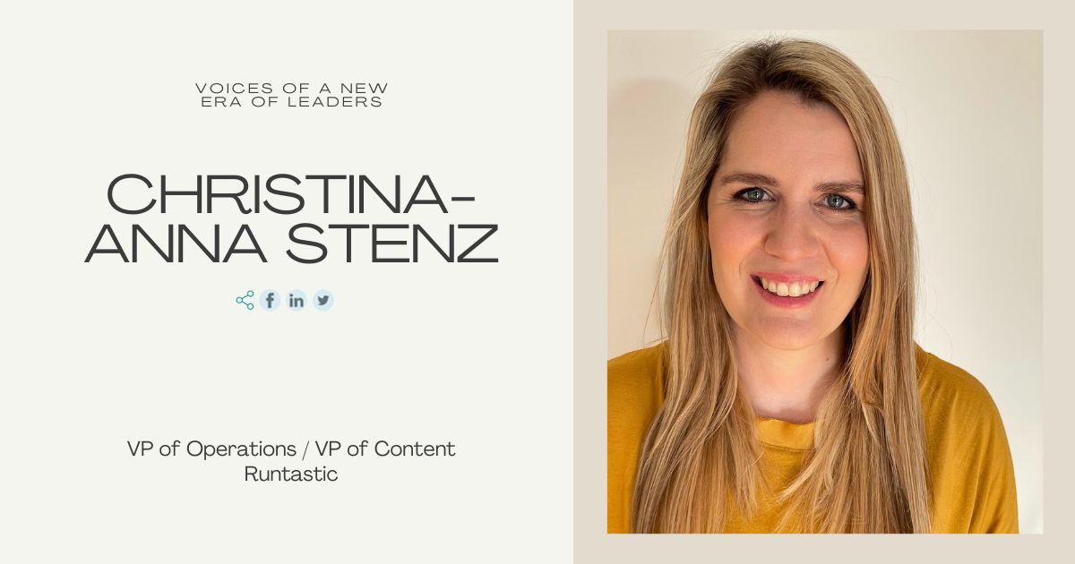 Christina-Anna Stenz as a voice for a new era of leaders