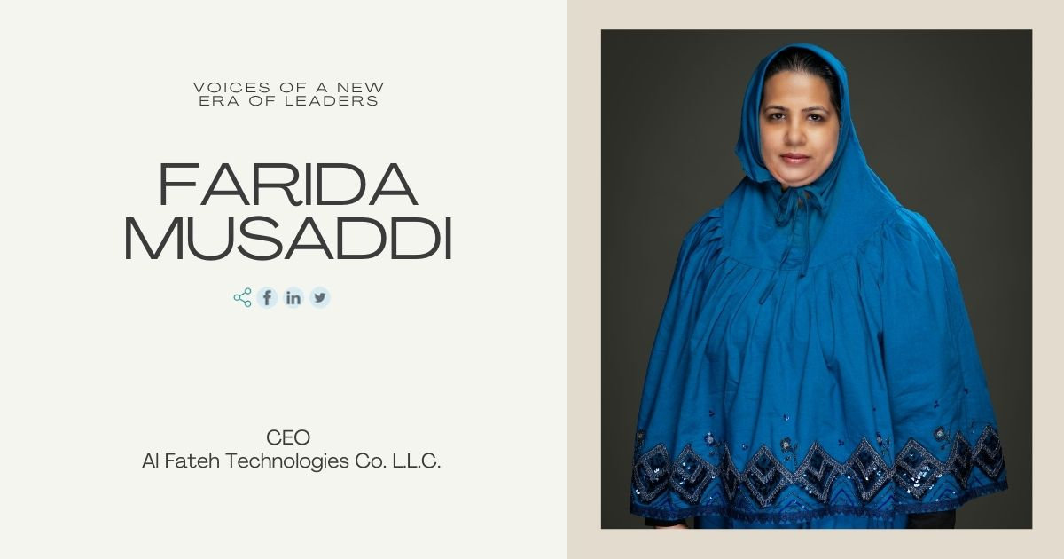 Farida Musaddi as a voice for a new era of leaders