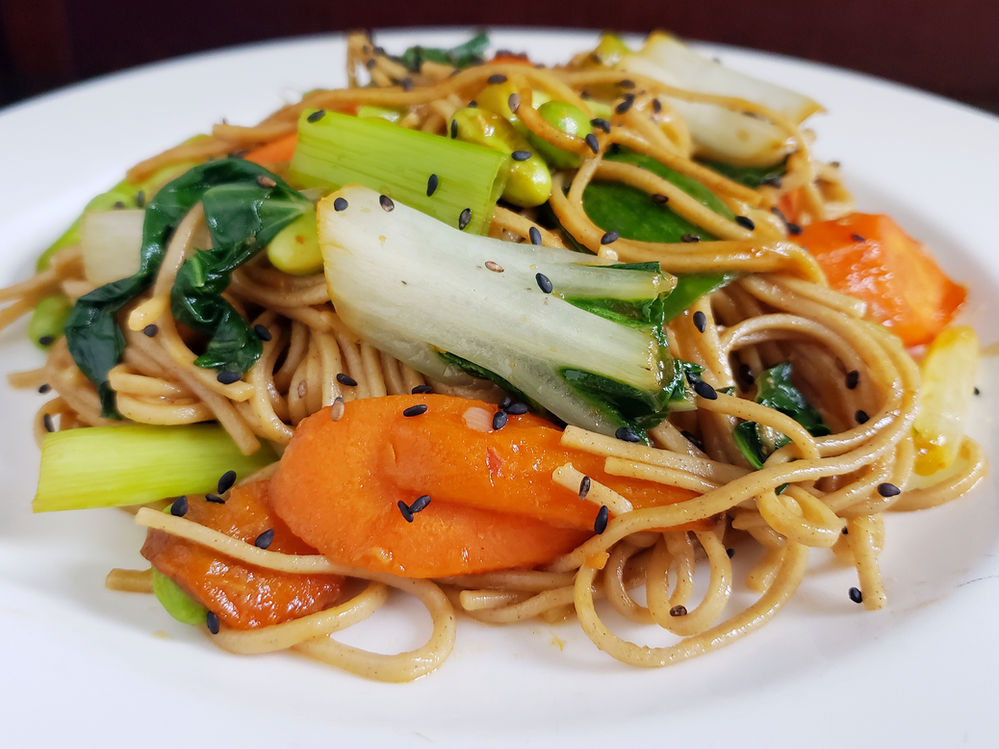 SIMPLE SESAME SOBA NOODLES