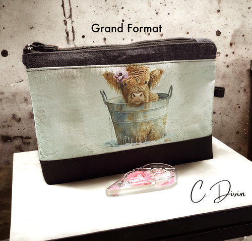 Étui à crayons vache / Étui à maquillage | c-divin