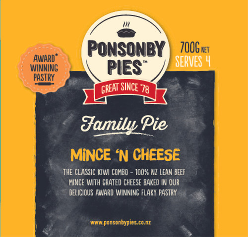 Mince & Cheese Family Pie 700g x 6 | Gourmet Foods