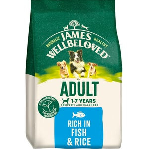 James Wellbeloved Adult Fish & Rice Dry Dog Food 2kg | Emersons Pet Centre