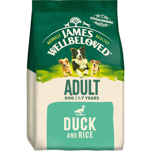 James Wellbeloved Adult Duck & Rice Dry Dog Food 2kg | Emersons Pet Centre