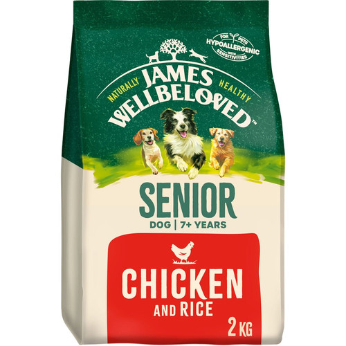 James Wellbeloved Senior Chicken & Rice Dry Dog Food 2kg | Emersons Pet ...