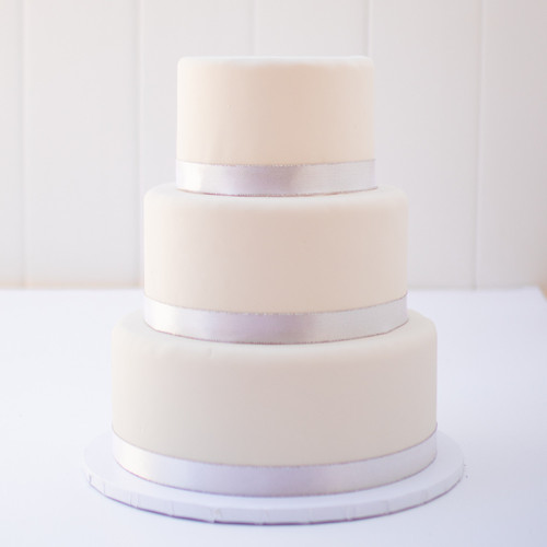 The Mercedes | Fondant Wrapped Wedding Cake - 50% DEPOSIT | Elaine
