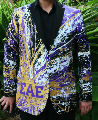 CUSTOM FRATERNITY JACKET Painted in Your College Greek Fraternity ...