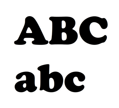 Letters & Numbers - normal fonts | The Crafty Cow